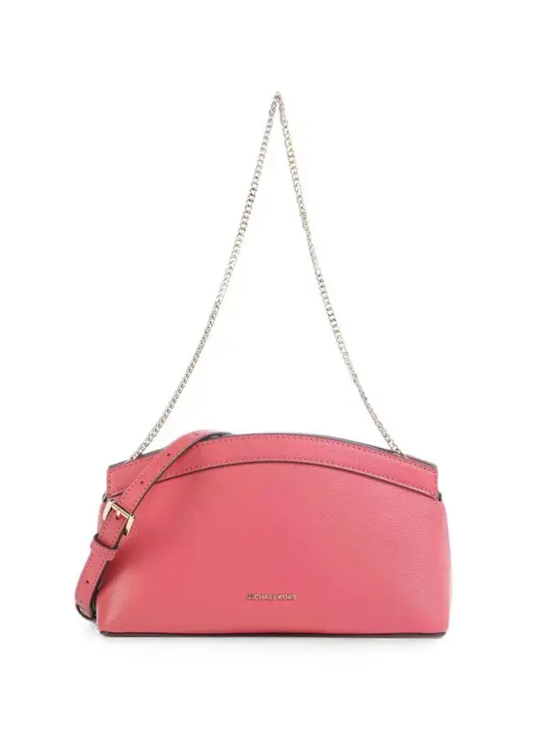 Michael Kors Athena Small Leather Convertible Clutch - Pink