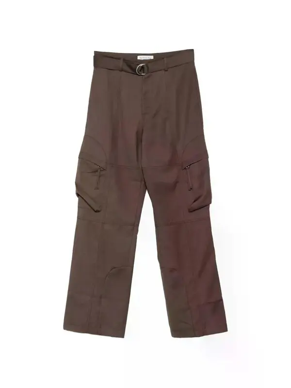 THE FRANKIE SHOP Belted Cargo Pants - Brown
