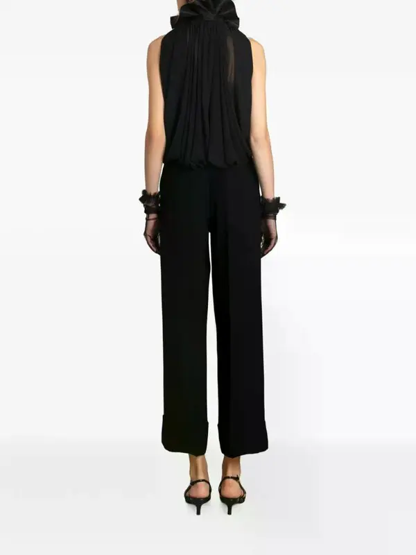 GEMY MAALOUF Ruffled-collar Halterneck Blouse