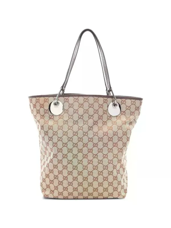 Gucci 2000s Eclipse Gg Canvas Tote Bag