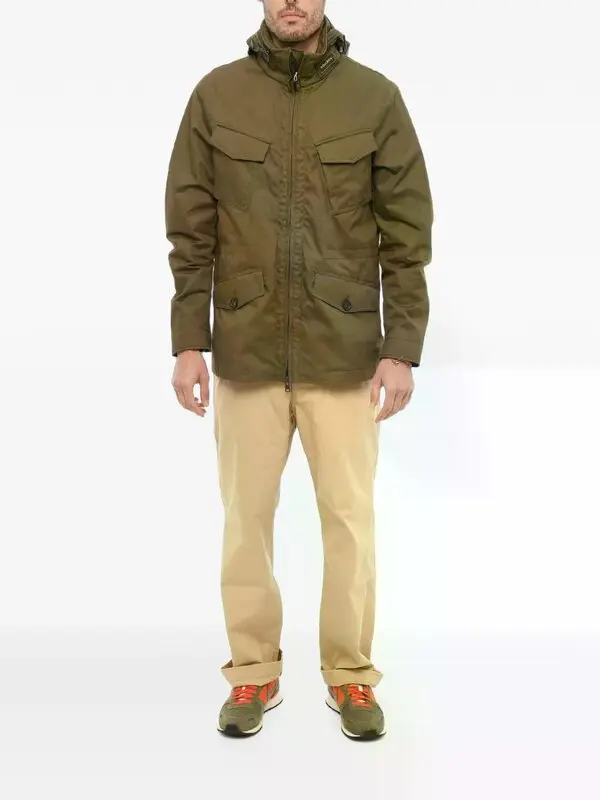 Woolrich Removable-hood Utility Jacket - Green