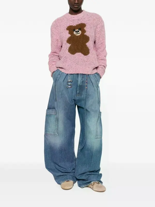 Moschino Teddy Bear Round-neck Sweater