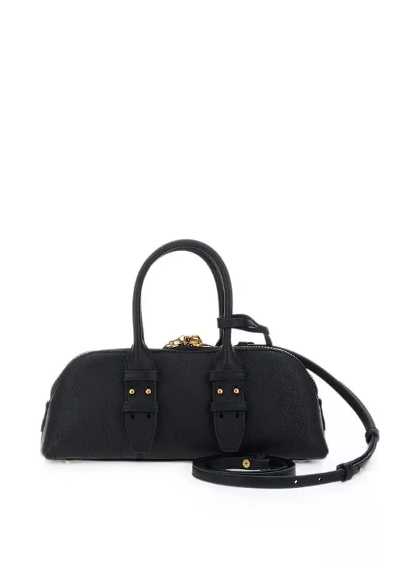 Pinko Grained Leather Love Birds Shoulder Bag