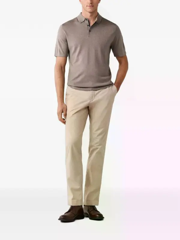 HACKETT LONDON Kensington Textured Canvas Trousers