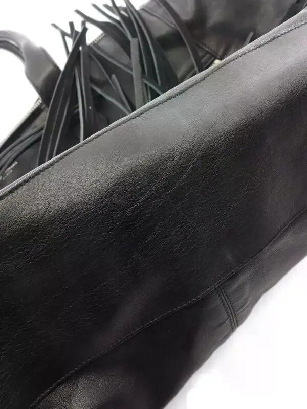 Saint Laurent Leather Fringe Tote Bag