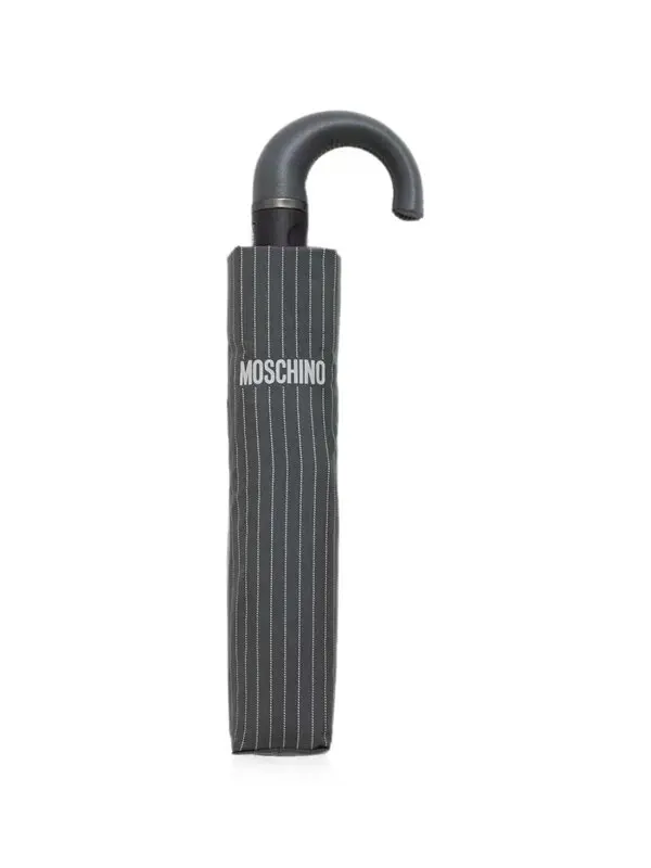 Moschino Pinstripe-print Logo-print Umbrella