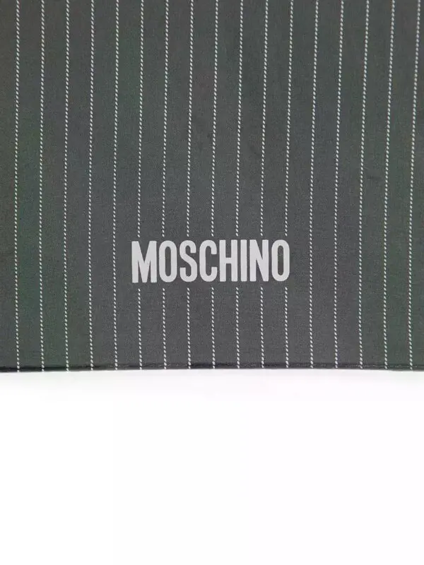 Moschino Pinstripe-print Logo-print Umbrella