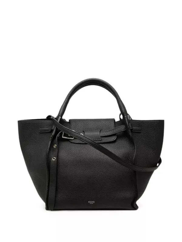 Celine 2019 Small Grained Calfskin Big Bag Satchel - Black