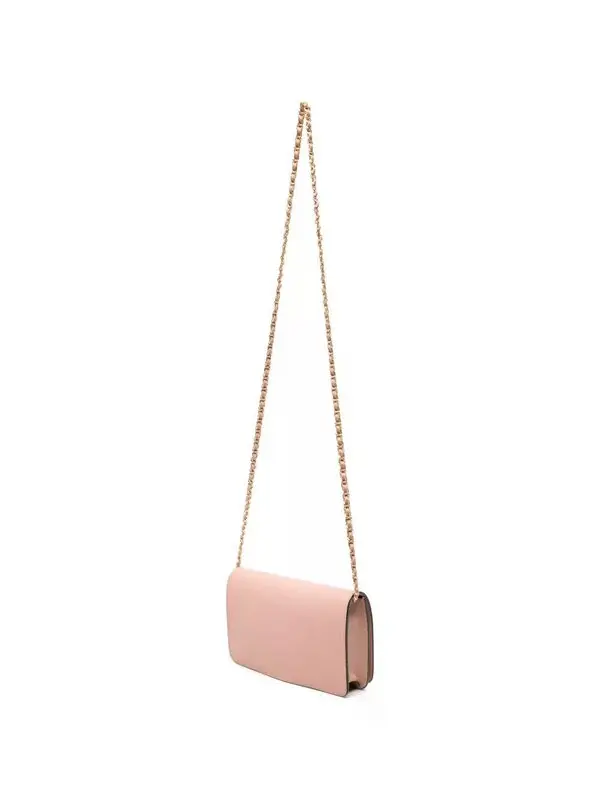 DELAGE Leather Cross Body Bag - Pink