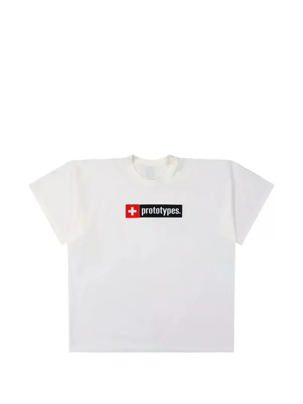 PROTOTYPES Cross Logo Printed T-shirt