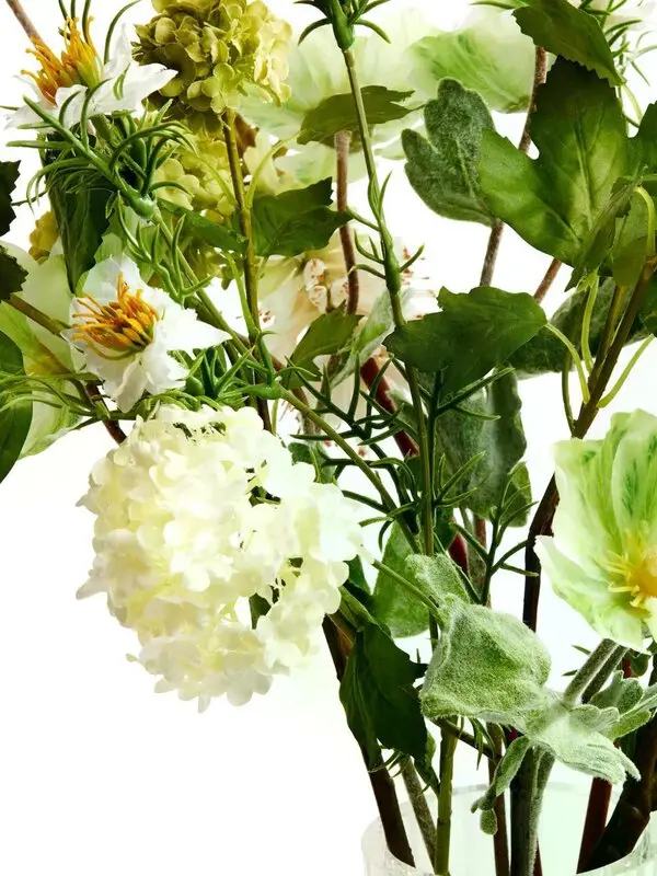 FLOWERISM STUDIO All Green Mix Bouquet - White