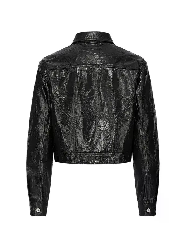 Rick Owens Cape Sleeve Cropped Outershirt - Black