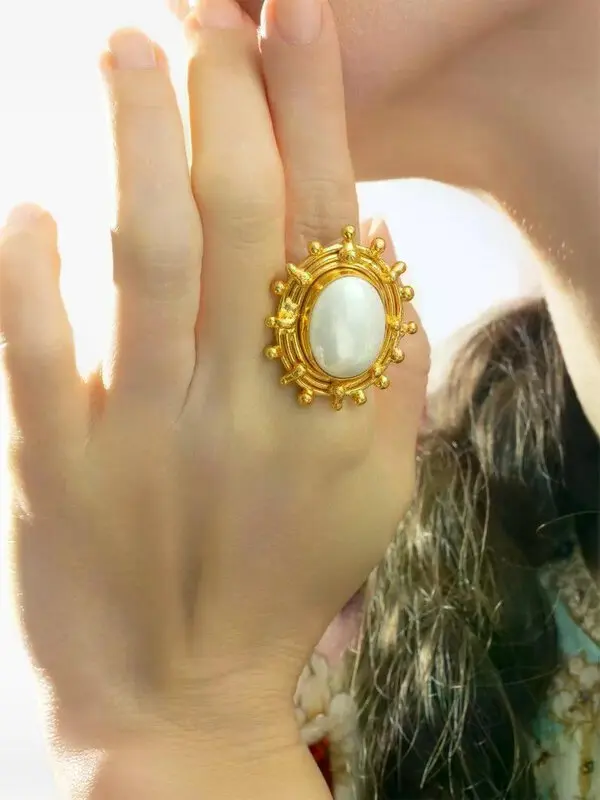 Sylvia Toledano Stonedots Pearl-embellished Ring