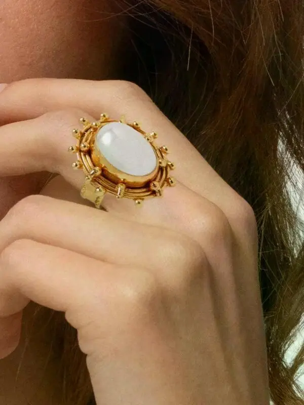 Sylvia Toledano Stonedots Pearl-embellished Ring