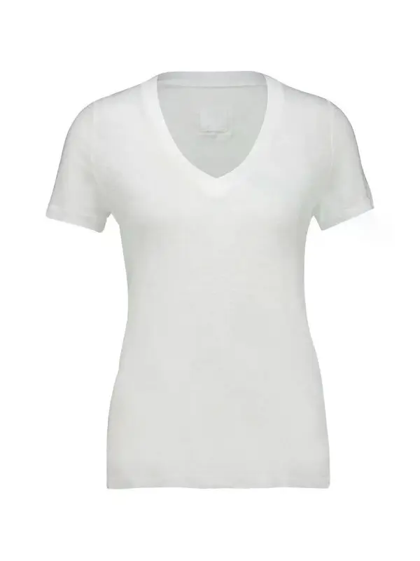 120% Lino Short-sleeve V-neck T-shirt