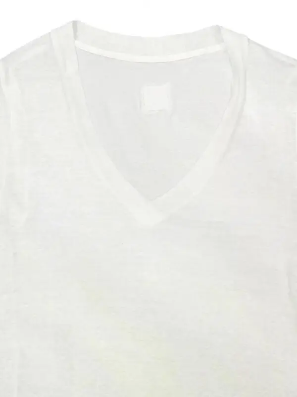 120% Lino Short-sleeve V-neck T-shirt