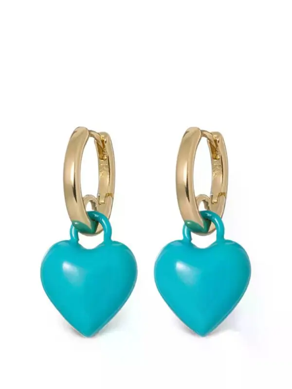 ROXANNE ASSOULIN Itsy Bitsy Heart Hoop Earrings - Gold