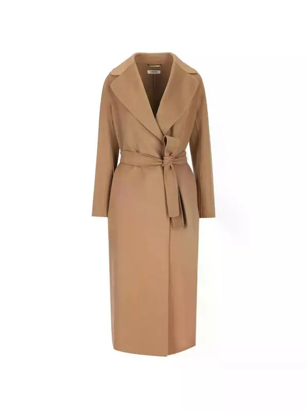 Max Mara Belted Notched-lapel Coat