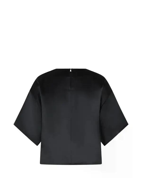 Simkhai Satin-finish Crew-neck Top