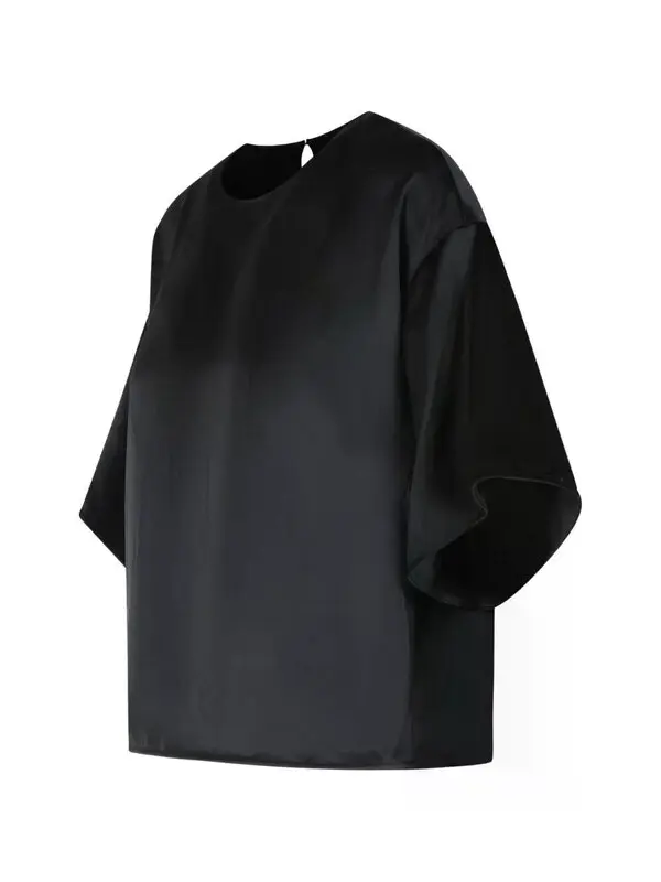 Simkhai Satin-finish Crew-neck Top