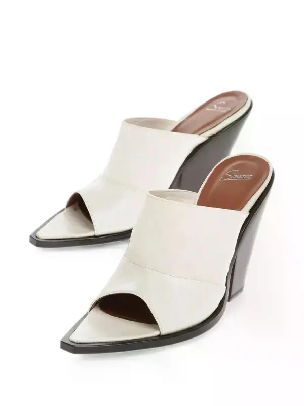 SONORA Hammered Leather Pointed-toe Sandals