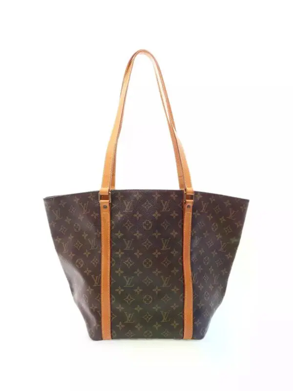 LOUIS VUITTON 1996 Monogram Sac Shopping Tote Bag - Brown