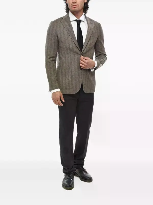 Corneliani Herringbone Single-breasted Blazer