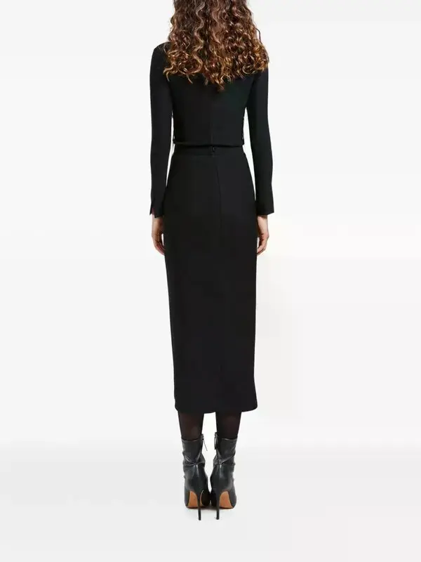 GEMY MAALOUF Fringe-detail Mesh-panel Top