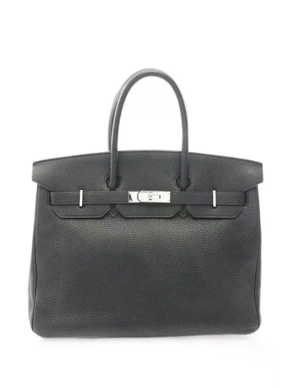Hermès 2003 Birkin 35 Togo Tote Bag - Black