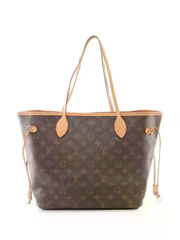 LOUIS VUITTON 2010s Monogram Neverfull Mm Tote Bag - Brown