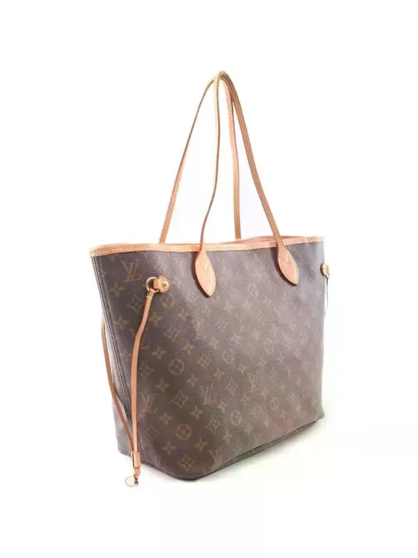 LOUIS VUITTON 2010s Monogram Neverfull Mm Tote Bag - Brown