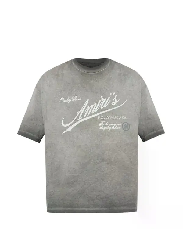 Amiri Logo-print T-shirt - Grey