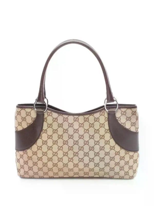 Gucci 2010s Gg-monogram Tote Bag - Neutrals