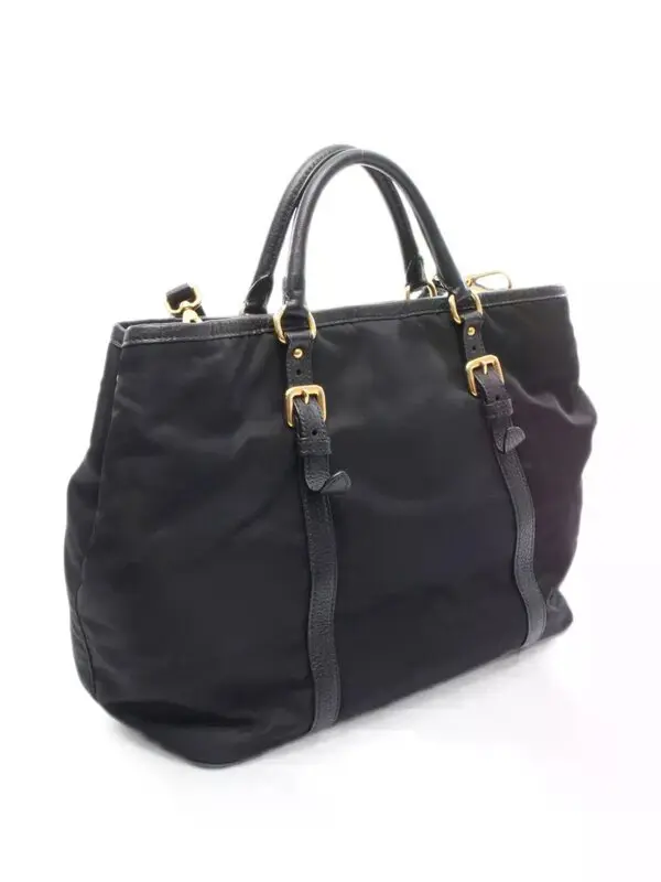 Prada 2000s Buckled Tote Bag
