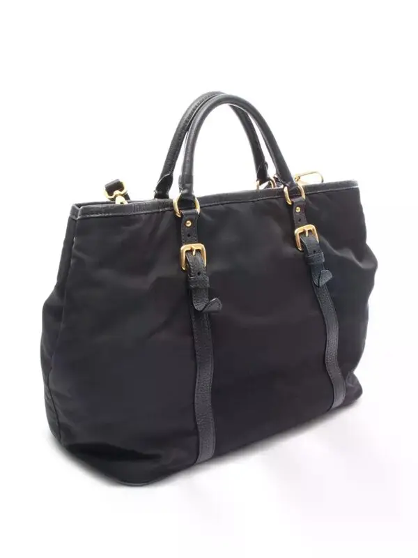 Prada 2000s Buckled Tote Bag