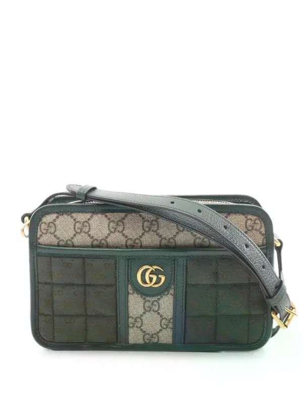 Gucci 2010s Gg Supreme Cross Body Bag - Green