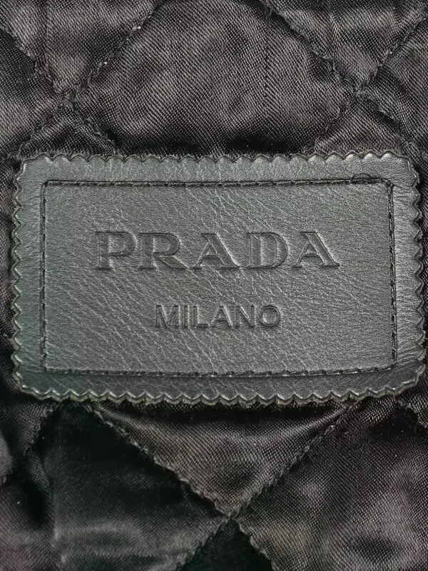Prada 2010s Quilted-lining Biker Jacket