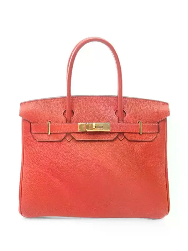 Hermès 2004 Togo Birkin 30 Handbag - Red