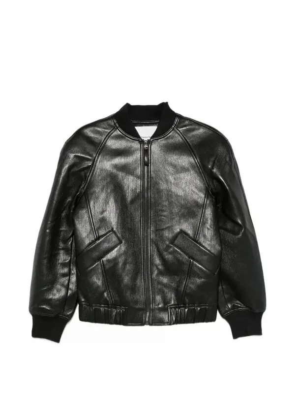 THE FRANKIE SHOP Alena Zip-up Bomber Jacket - Black