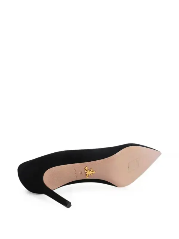Prada Pointed-toe Suede Pumps