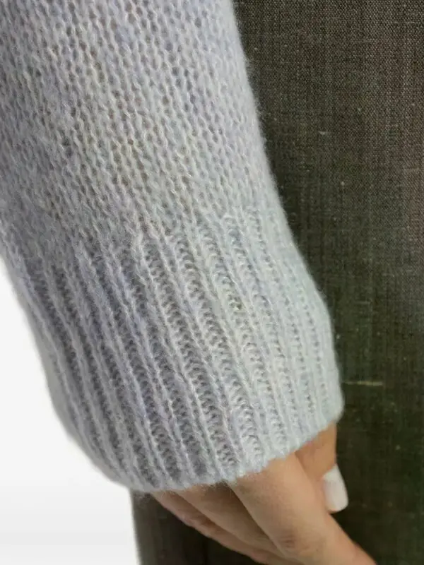 LISA YANG Solene Ribbed-trim Sweater - Blue