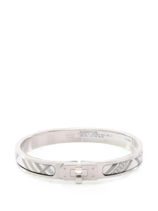 Hermès 2020s Mini Click Kelly Bangle - Silver