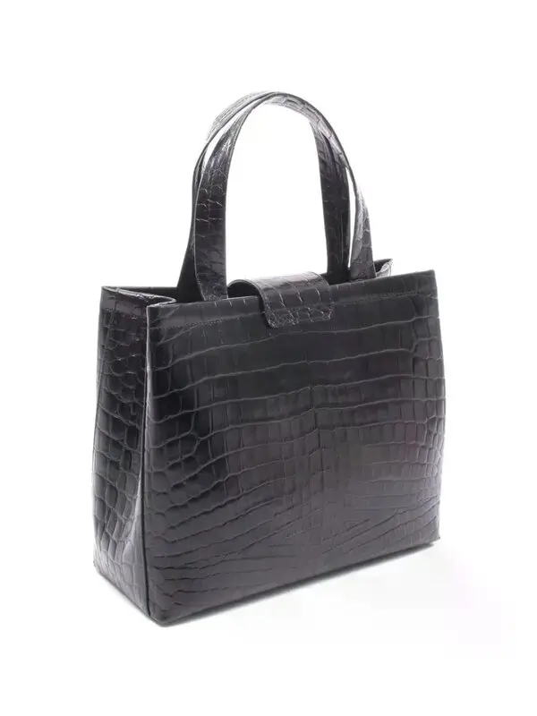 FERRAGAMO Vala Crocodile-effect Handbag