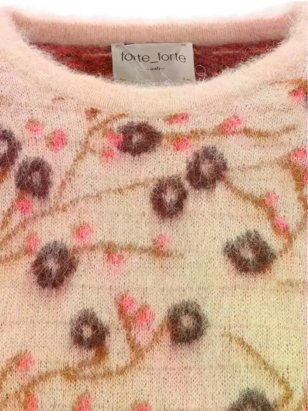 FORTE_FORTE Cherry Blossom Sweater - Pink