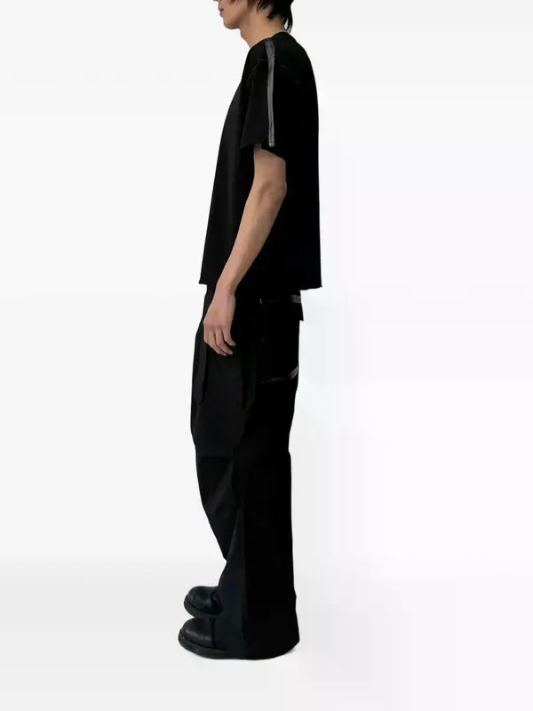 SAN263-1 Taped-pockets Belt Trousers