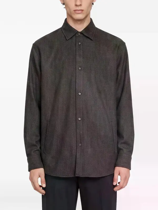 DARKPARK Micro-check Button-up Shirt
