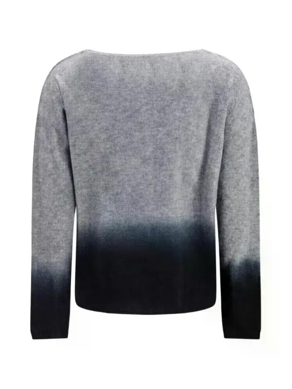 MIRROR IN THE SKY Gradient-dyed V-neck Sweater