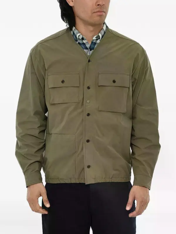 Woolrich High Aeration V-neck Jacket - Green