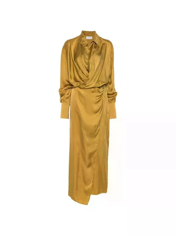 Andamane Paloma Long-sleeve Maxi Dress - Yellow