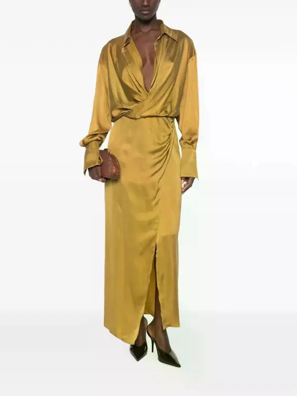 Andamane Paloma Long-sleeve Maxi Dress